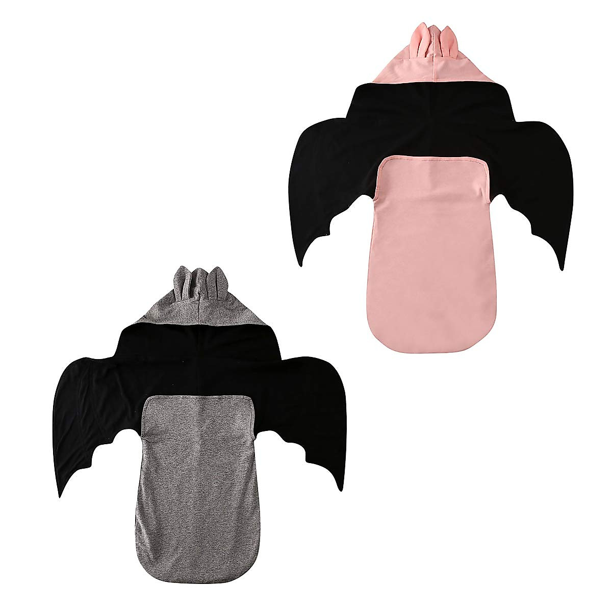 Baby Sleeping Bags, Newborn Infant Baby Soft Cotton Wrap Swaddle Blanket Bat Sleeping Sack for 0-6 Month Babies (0-3 Months, Grey)