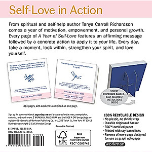 A Year of Self-Love Page-A-Day Calendar 2022: Daily Affirmations and Actions for Self-Compassion and Self Worth.