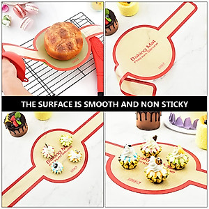 Silicone Baking Mat for Oven Bread Baking:Long Handles Sling Baking Mat Gentler Safer & Easier to Transfer for Dough, Bread Baking Supplies