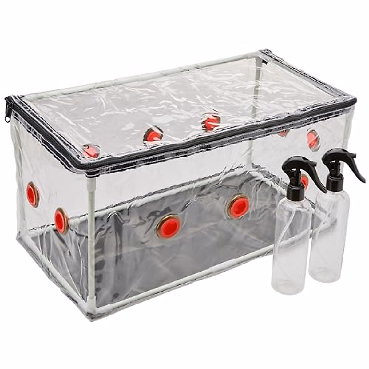 EBSTL Mushroom Monotub Kit Home Mushroom Grow Kit Mushroom Tent Save Your Mycology Mushroom Grow Bags with Plugs & Filters for Fresh Air Exchange