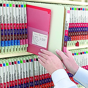 Smead Smartstrip Labels, Refill Pack, End Tab Labels, Ink-Jet Printer (66006)