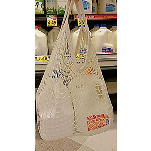 Reusable Cotton Mesh Grocery Washable Bag Black
