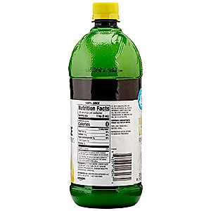 Amazon Brand - Happy Belly 100% Lemon Juice From Concentrate, 32 Ounce