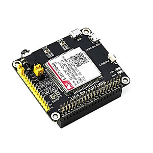Ingcool 4G / 3G / GNSS HAT Compatible with Raspberry Pi 4B/3B+/3B/2B/Zero/Zero W/Zero WH,Jetson Nano Based on SIM7600A-H 4G Support LTE CAT4 for Downlink Data Transfer,4G Connection etc