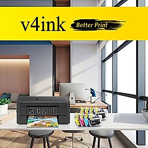 v4ink [New Chip] LC3013 Compatible Replacement for Brother 3013 LC3013 3011 LC3011 Ink for Brother MFC-J491DW MFC-J895DW MFC-J690DW MFC-J497DW Printer(2 Black / 2 Cyan / 2 Magenta / 2 Yellow, 8 Pack)