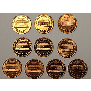 1960-1969 S Lincoln Cent Gem Proof Run 10 Coin Lot U.S. Mint