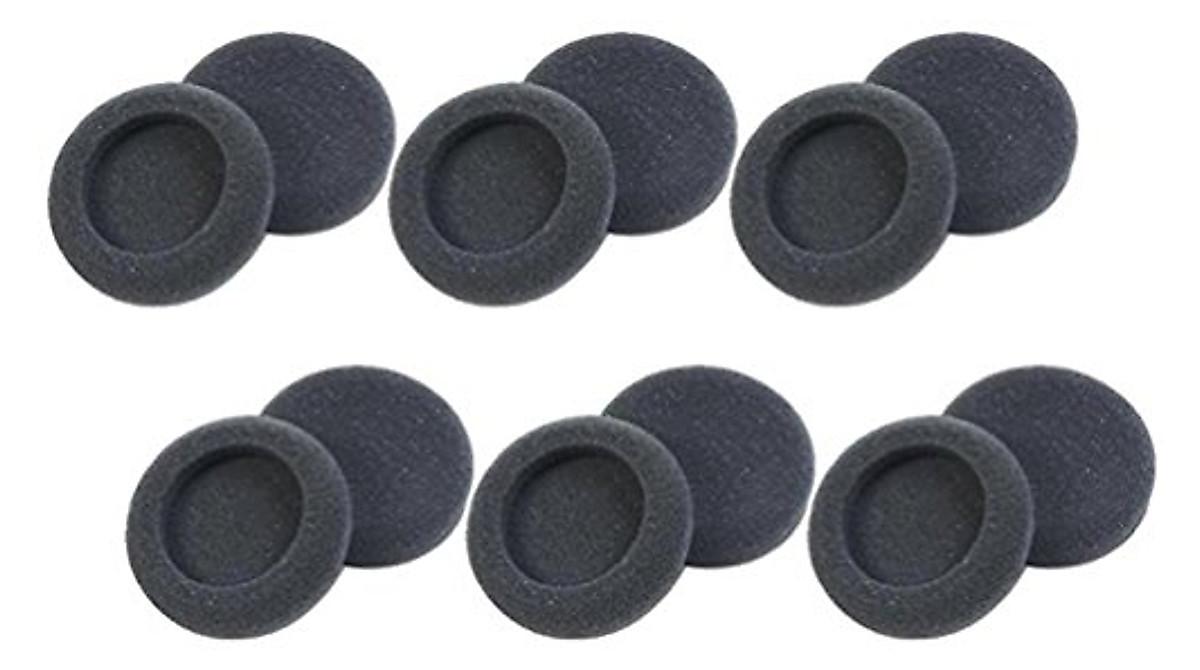 Plantronics 15729-05 Replacement Foam Ear Cushion (6-Pair), Black for ...