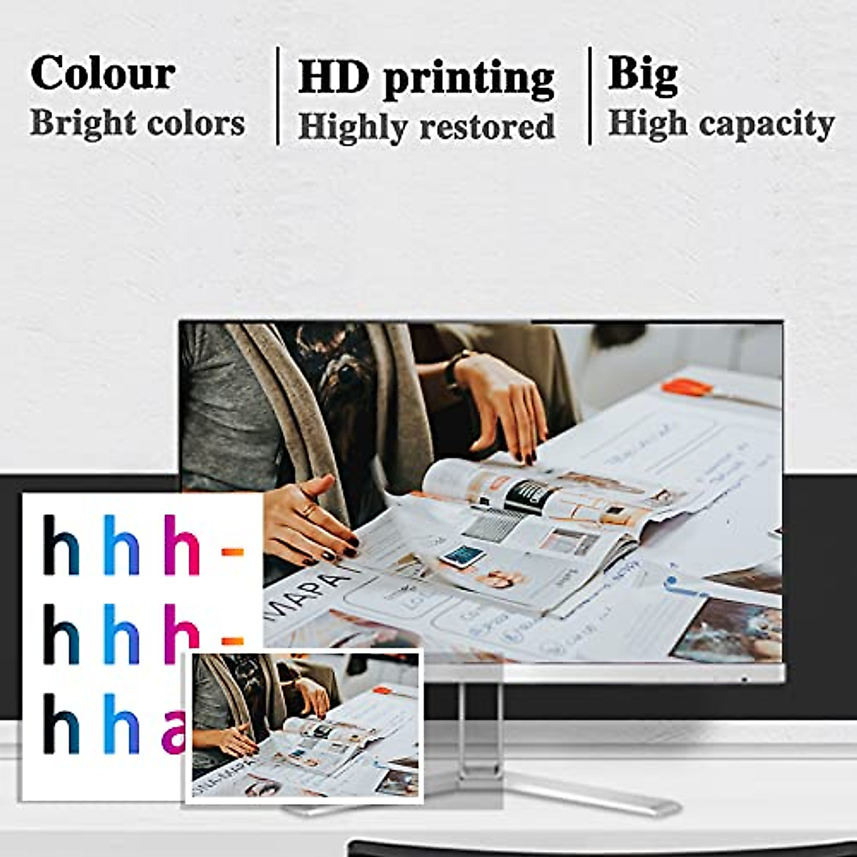 NDIN (5 Pack 2BK+1C+1Y+1M) Compatible 128A CE320A CE321A CE322A CE323A Ink Cartridge Replacement for HP CM1415fn CM1415fnw MFP CP1525n CP1525nw Printer Toner Cartridge - Sold by Indiuprint.