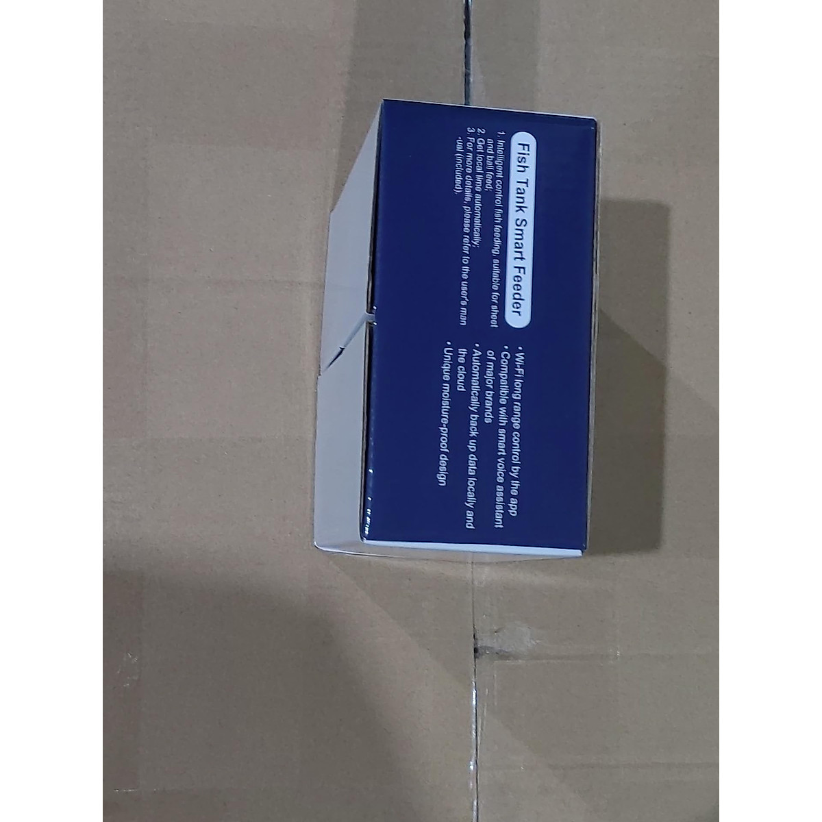 [Upgrade] WiFi Control Automatic Fish Feeder with APP Lychee Aquarium Automatic Fish Feeder, WiFi Control Auto Fish Food Dispenser for Home Office (Black)