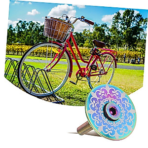 BESPORTBLE 1 Set Stem Cover Bike Fork Cap Headset Bolt Cover Bike Rainbow Cap Mountain Bike Top Cap Bike Stem Top Cap Cycling Top Cap Top Cap Headset Cap Bike Accessories Rope Alloy