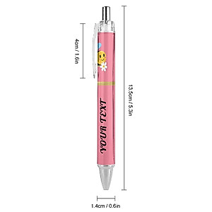 Personalized Custom Cute Bee Pens with Stylus Tip, Customized Engraving Ballpoint Pens with Name Massage Text Logo, Gift Ideas for School Office Business Birthday Graduation Anniversaries Christmas