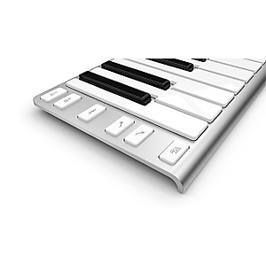 Xkey 25 USB MIDI Keyboard - Apple-Style Ultra-Thin Aluminum Frame, 25 Full-Size Velocity-Sensitive Keys, Polyphonic Aftertouch, Ultra-Low Latency, Simply Plug & Play on iPad, iPhone, Mac, PC