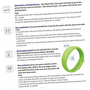 INOOMP Silicone Bracelet Exercise Watch Wristbands for Men Corsage Wristlet Reloj Inteligente para Hombre Men Watches Smart Bracelet with Pedometer Smart Wristband with Sleep Monitor W5