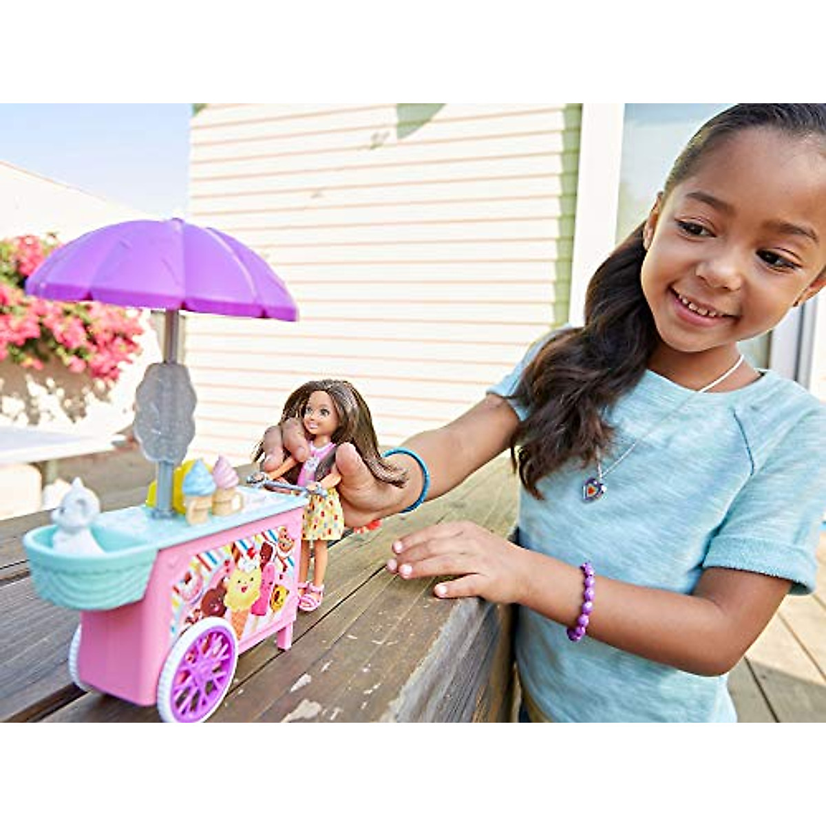 Barbie Club Chelsea Ice Cream Cart Doll & Playset