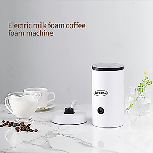 Milk Frother,Automatic Milk Warmer,8.11oz/300ml Electric Milk Steamer,Hot/Cold Stainless Steel Milk Frother,Milk Foam Maker with LED Touch Screen for Coffee/Hot Chocolate/Latte/Cappuccinos (SWT)
