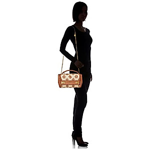 GUESS Katey Flap Shoulder Bag Natural/Cognac One Size