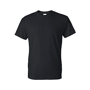 Gildan Mens DryBlend 50 Cotton/50 Poly T-Shirt, Large, Black