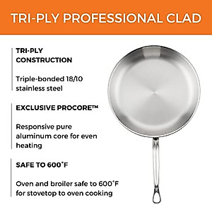 Hestan - ProBond Collection - Essential Skillet Set, Set of Two, 8.5-inch NonStick & 11-inch Stainless Steel, Made without PFOAs
