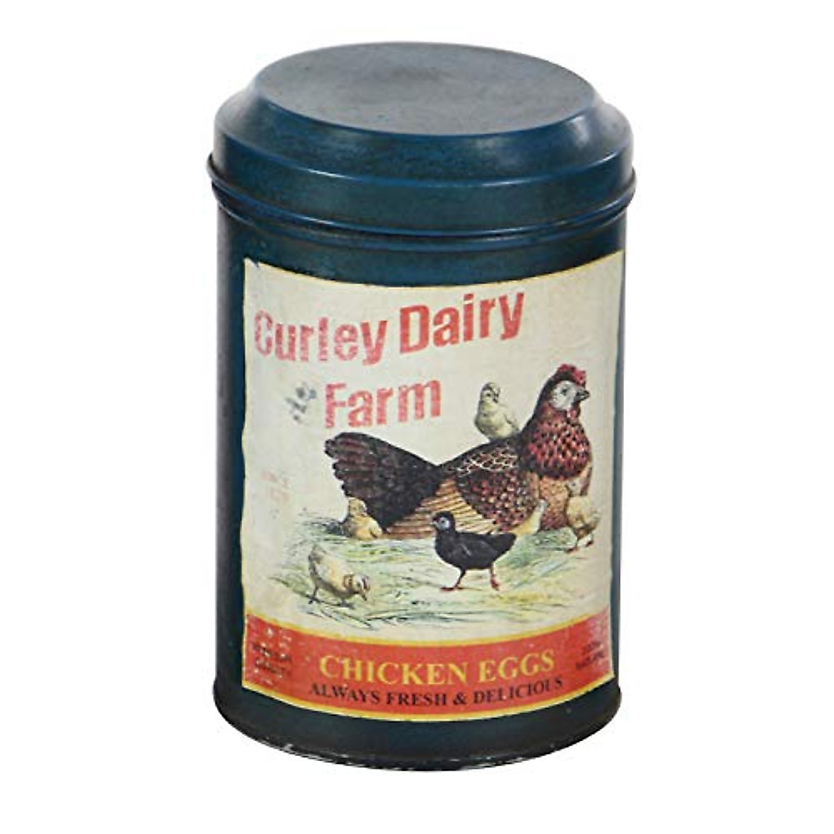 Deco 79 Metal Canister S/3 6", 7", 8" H-24989, 6"/7"/8"