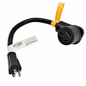 Parkworld 886122 Household 5-15 Plug Male to Electric Range 10-50 Receptacle Female Adapter Cord,ONLY Output 125V