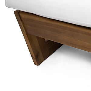 Christopher Knight Home 317955 Sherwood Club Chair, Teak + White