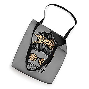 Grandy Life Messy Bun Hair Funny Grandma Tote Bag