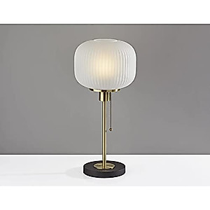 Adesso 4277-21 Hazel Table Lamp, 22 in, 60W, Antique Brass, 1 Table Lighting