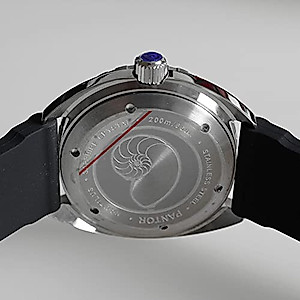 Pantor Nautilus Dive Watch - 200m Diver Watches for Men with Automatic Movement, Rotating Bezel, Sapphire Crystal and Rubber Strap Diving Watch(Black)