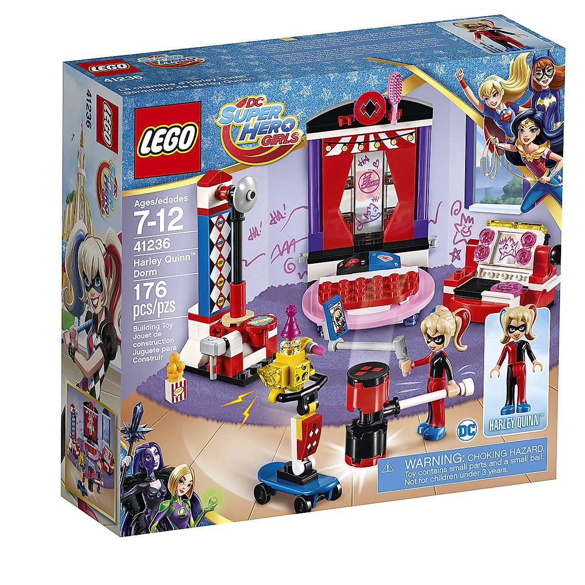 LEGO DC Super Hero Girls Harley Quinn Dorm 41236 Building Kit (176 Piece)