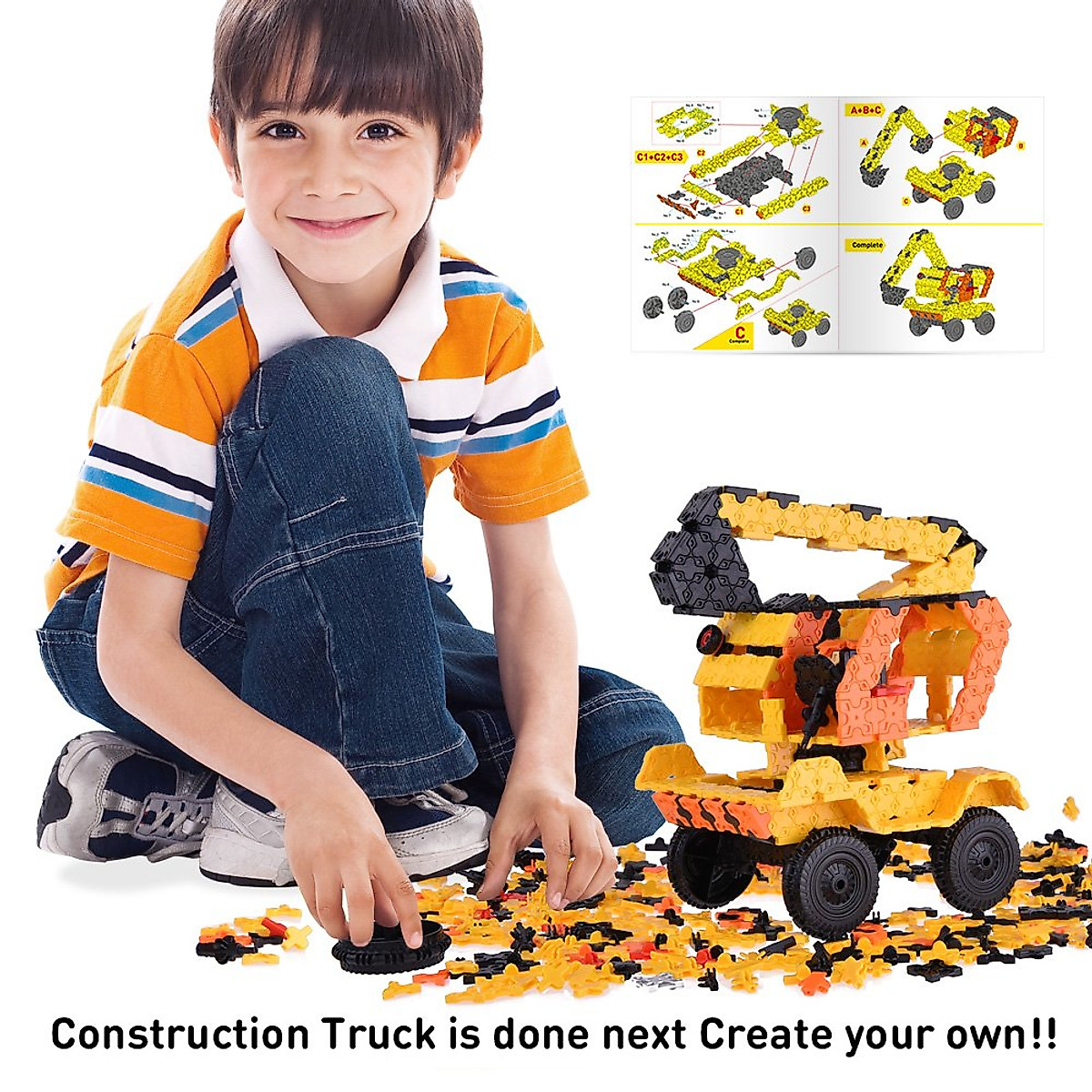 WEofferwhatYOUwant Flatblocks T-Rex, Dinosaur, Firefly, Honey Bee, Duck, and More | 3-D Puzzle Toy Building | Figures Level 2 | Collect Them All