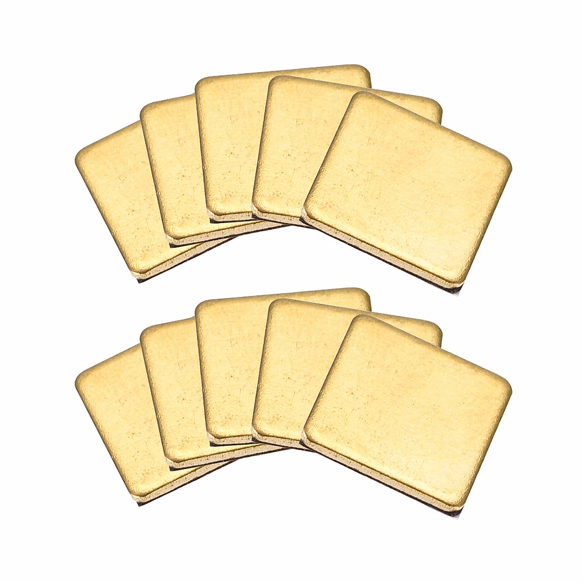uxcell Flat IC Chipset Thermal Copper Heatsink with Adhesive Pad for RPI,12x12x1mm 10pcs