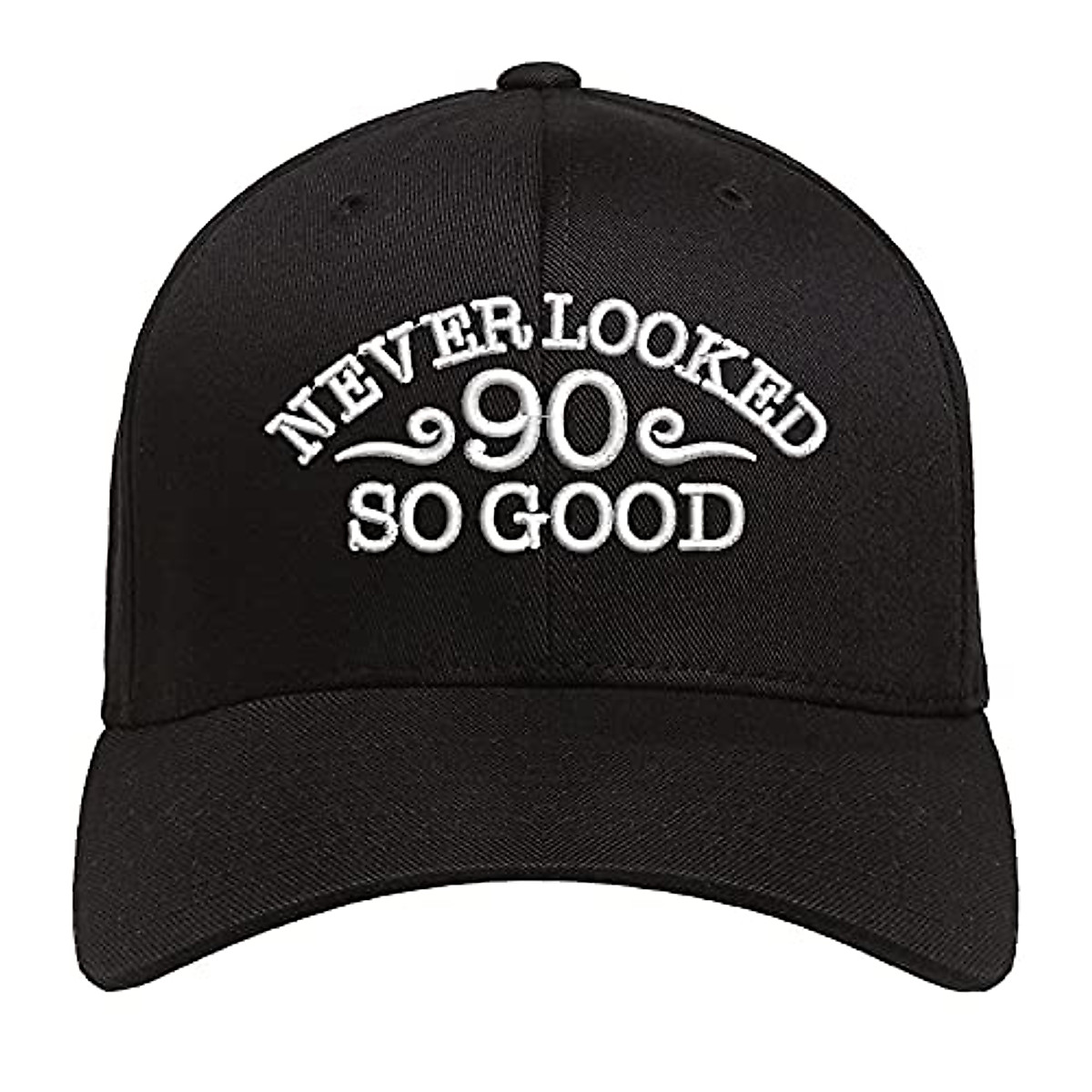 Embroidered dad Hats 90 Never Looked So Good Hat Funny Birthday Baseball Hats for Men Funny 90Th Birthday Baseball Cap Happy 80th Birthday Party Supplies Ideas and Decorations