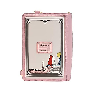 Loungefly Disney Convertible Crossbody Bag The Aristocats Classic Book Pink One Size