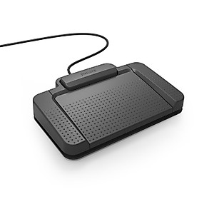 Philips ACC2330 4-Pedal Foot Control for Digital Systems for Professional Dictation with Toe Touch Control