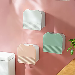 Sanitary Napkin Pads Storage Organizer Bag, Female Sanitary Pad Holder for Girls Ladies Women, Bathroom Canister Container for Cotton Swabs, Green