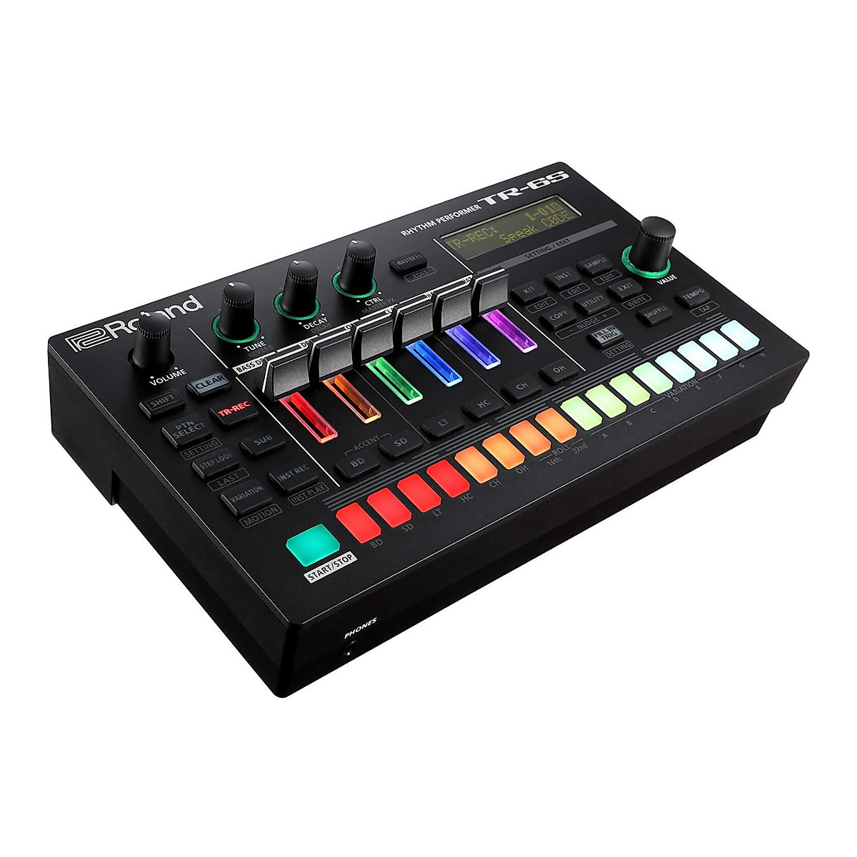 Roland TR-6S Compact Drum Machine with Six tracks of Authentic TR Sounds, Samples, FM Tones, and Effects