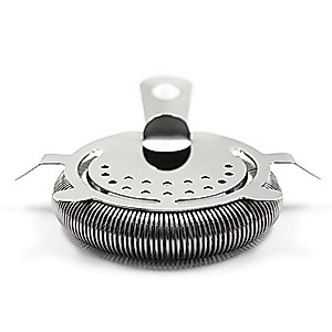 Sky Fish Hawthorne Cocktail Strainer Stainless Steel Bar Strainer Professional 4 Prong Strainer with 100 Wire Spring