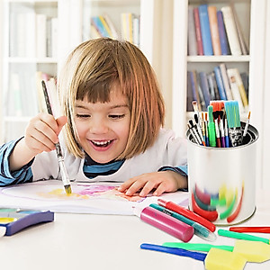 WUWEOT 6 Pack Metal Quart Paint Cans with Lids, Empty Unlined Paint Buckets, Multipurpose Storage Paint Pails Containers for Arts and Crafts, DIY Projects, Painting, Garage Organization