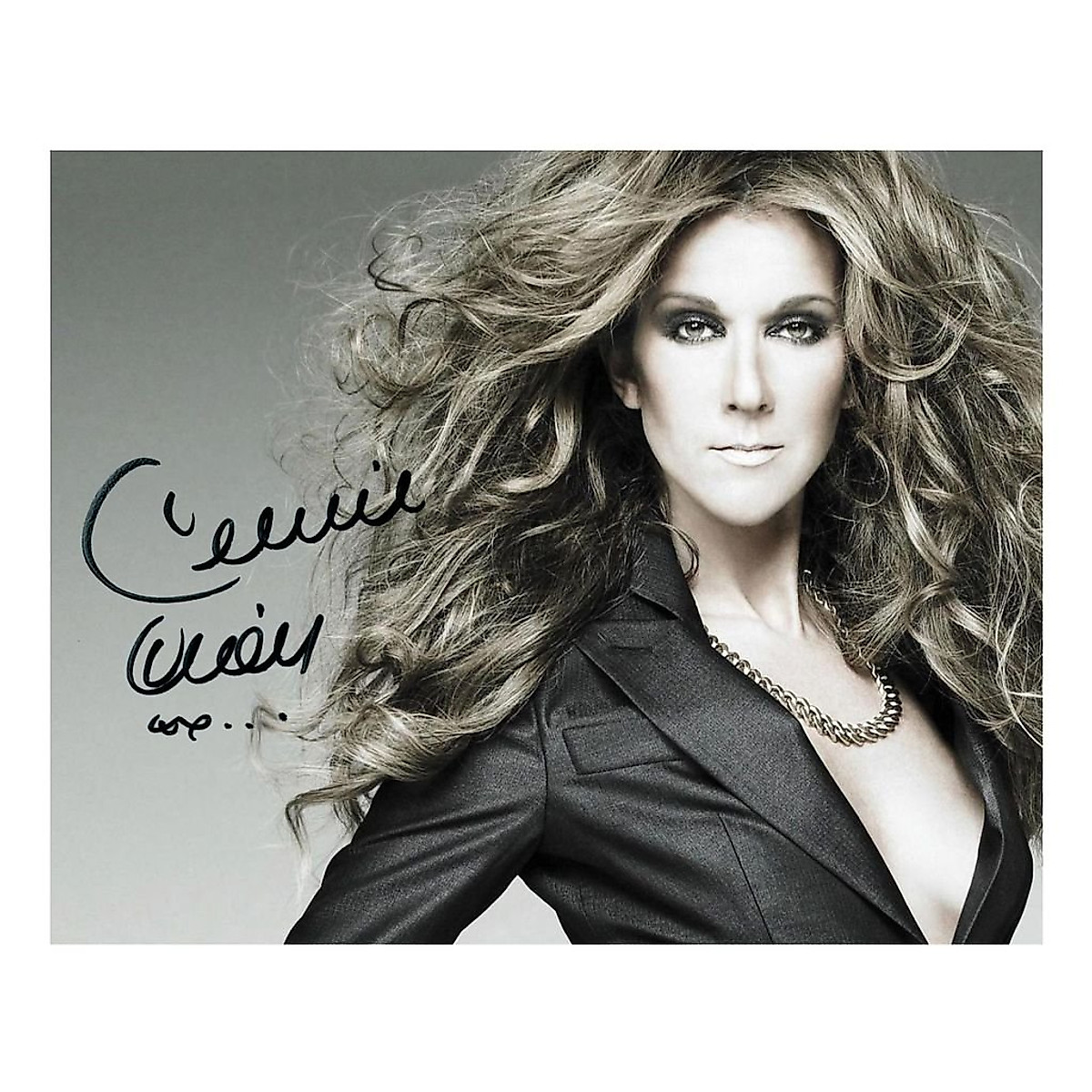 Photo Celine Dion Signed Autographed 8 x 10