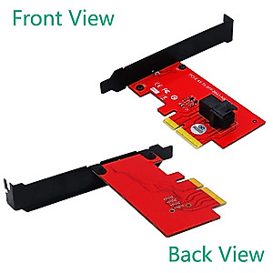 PCI Express 4.0 x4 Host Adapter Card with SFF-8643 Mini-SAS HD 36Pin Connector for U.2 (SFF-8639) PCIe-NVMe SSD - Support Intel 750 2.5-inch U.2 SFF SSD for Mining