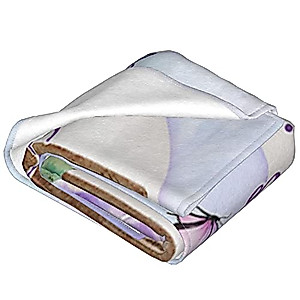 Gaotaju Flannel Fleece Blanket 40"X30" ，Easter Flag He is Risen Religious Sofa Throw Blanket Funny Ultra-Soft Travel Spring Blankets for Adult Keep Warm