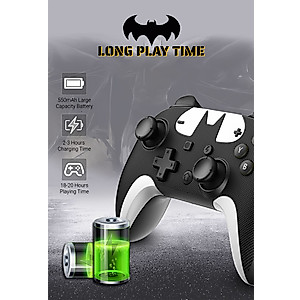 arVin Bluetooth Controller for iPhone/iPad/iOS/Android/Tablet/Switch Controller, Wireless Gaming Gamepad for iPhone14/13/12/11, Samsung Galaxy S22/S21/S20 Ultra with Phone Holder, Back Button, Turbo