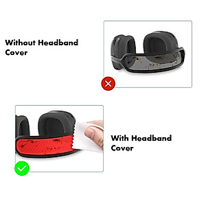 Zotech Headband Cover for AirPods Max Headphones Washable Anti-Scratch Ear Cups Cover Skin Protection and Headband Cover for AirPods Max (Red)