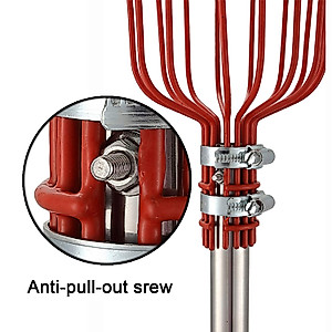 DIIG Fruit Picker, 5.5 Foot Fruit Picker Tool with Stainless Steel Connecting Pole, Fruit Picking Equipment for Getting Fruits Lemons Apples Guavas Avocados Pears Mangoes Oranges