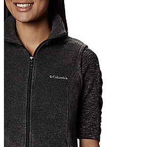 Columbia Women's Benton Springs Vest, Charcoal Heather, XX-Large