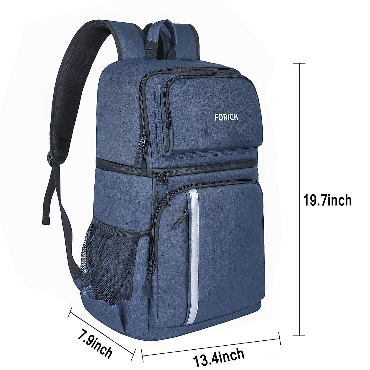 FORICH Backpack Cooler Leakproof Insulated Waterproof Backpack Cooler Bag, Lightweight Soft Beach Cooler Backpack for Men Women to Work Lunch Picnics Camping Hiking, 30 Cans