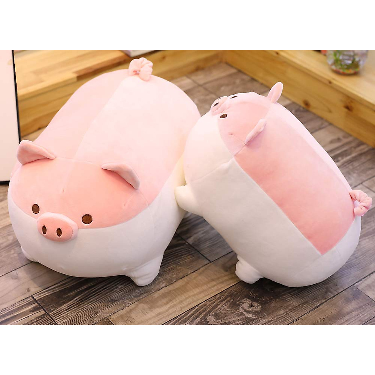 Auspicious beginning Stuffed Animal Toy Anime Kawaii Plush Pig Soft Pillow, Plush Toy Gifts for Boys Girls (Pink, 19.6in)