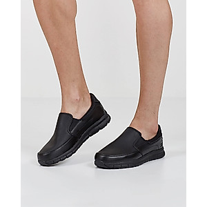 Skechers Men's Nampa-groton Food Service Shoe, Black, 13 Wide