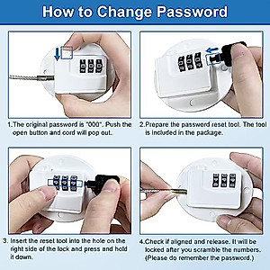 Refrigerator Lock Combination AOSITE 4 Pack Fridge Locks for Adults Mini Fridge Locks for Kids Refrigerator Adhesive Lock Freezer Door Lock Child Safe Keyless Digital Refrigerator Lock Childproof