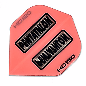 US Darts Pentathlon Pink HD150 Standard Shape Dart Flights - 3 Sets (9 Flights) - 150 Micro - Ex-Tough